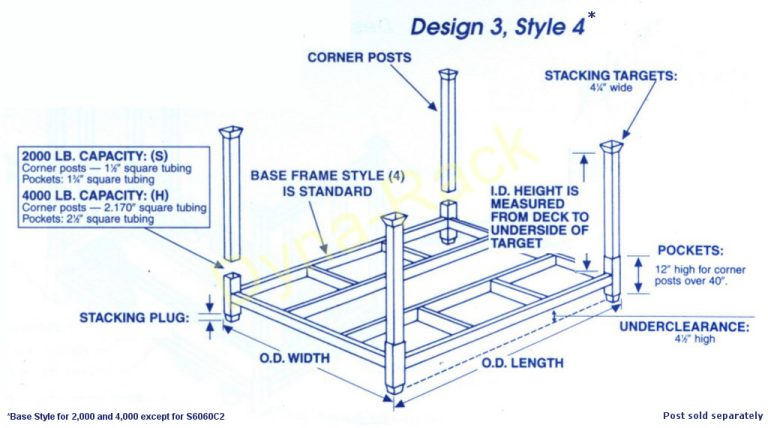 Design 3 Stack Rack Bases 2000# - Dyna-Rack - The Dealers' Source for ...